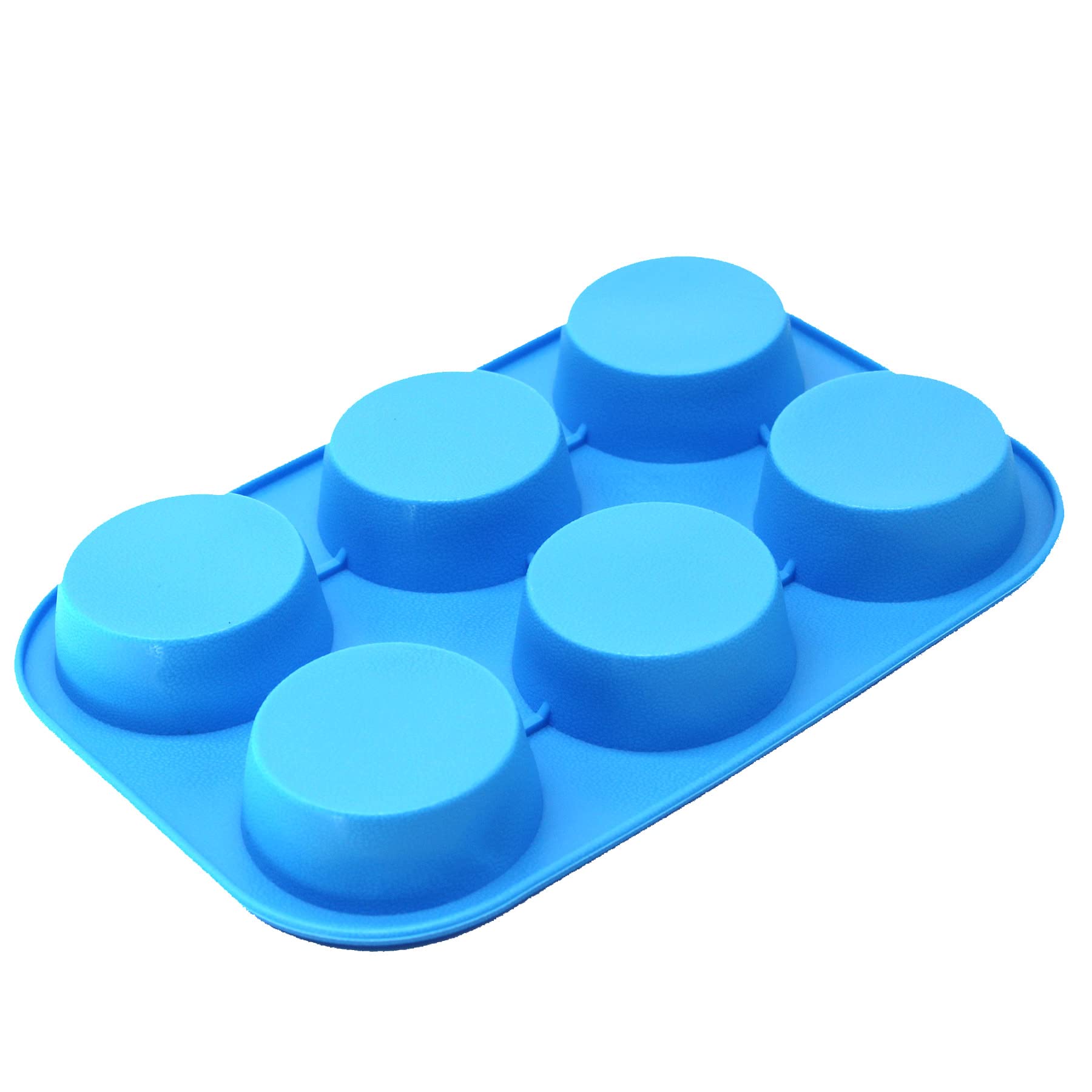 X-Haibei Round Circle Soap Silicone Mold Chocolate Jelly Muffin Cupcake Baking Mould, Basic Soap Making, Dia. 2.75inch,3oz per Cell