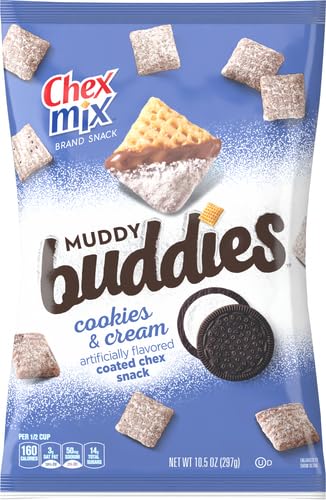 Chex Mix Muddy Buddies, Cookies and Cream Snack Mix, 10.5 oz