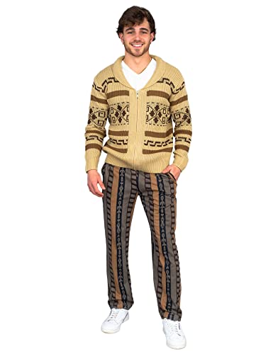 Costume Agent The Dude Lebowski Movie Character Pajama Pants Halloween Costume Cosplay Multicolor