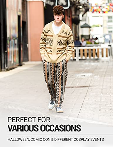 Costume Agent The Dude Lebowski Movie Character Pajama Pants Halloween Costume Cosplay Multicolor