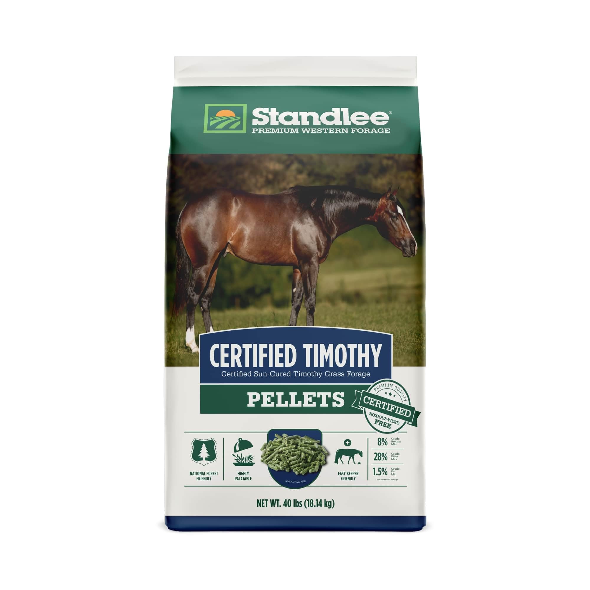 Standlee Hay 1275-30111-0-0 40 lbs. Timothy Pellets Forage