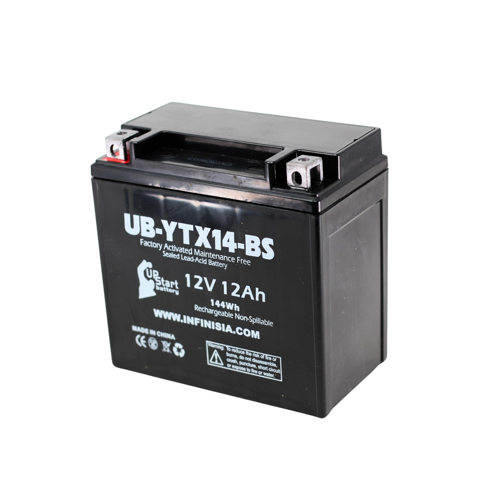 Replacement for 2000 Honda TRX450 FourTrax Foreman S, ES 450 CC Factory Activated, Maintenance Free, ATV Battery - 12V, 12AH, UB-YTX14-BS