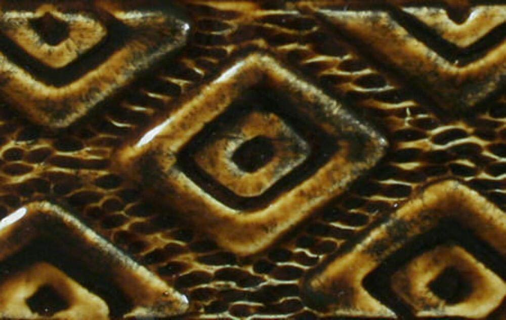 Amaco Potters Choice Hi Fire (Cone5-6) Glaze - Pint # PC-62 -Textured Amber Brown