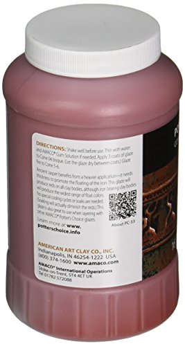 AMACO Potters Choice Lead-Free Non-Toxic Glaze, 1 pt, Ancient Jasper PC-53 - 1371059
