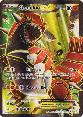 Pokemon - Groudon-EX (150/160) - XY Primal Clash - Holo