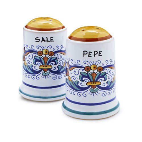 Sur La Table Nova Deruta Salt and Pepper Shaker Set, White