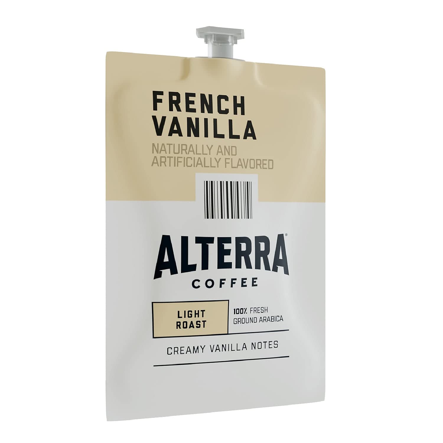 Alterra A183 Alterra Coffee Freshpacks, French Vanilla, 100/CT, Black