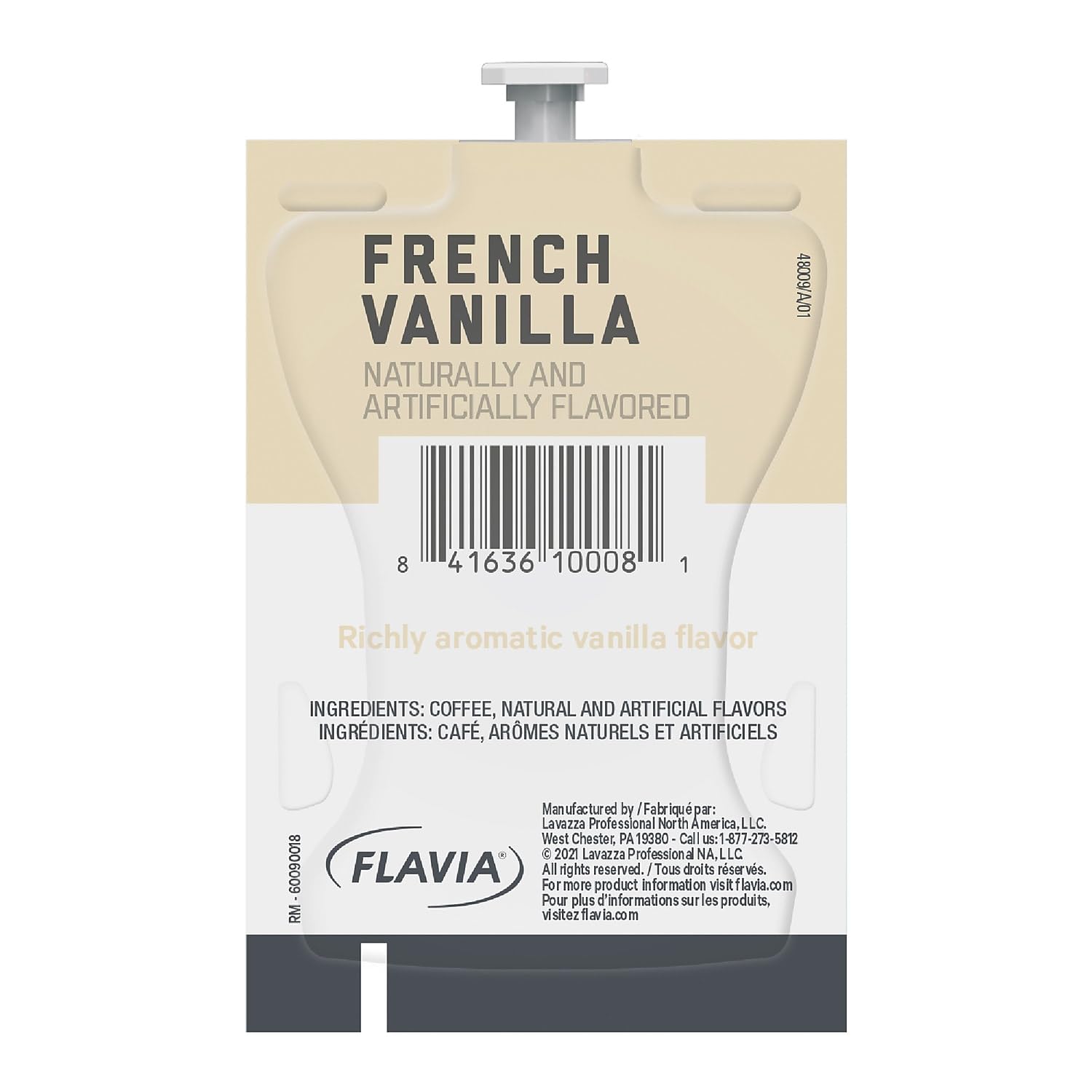 Alterra A183 Alterra Coffee Freshpacks, French Vanilla, 100/CT, Black