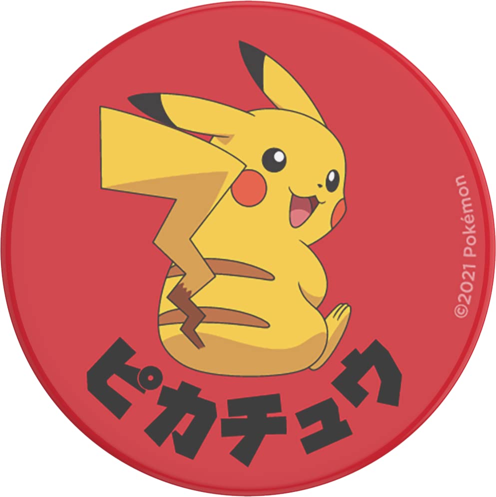 PopSockets Phone Grip with Expanding Kickstand, PopSockets for Phone, Pokemon - Pikachu Katakana