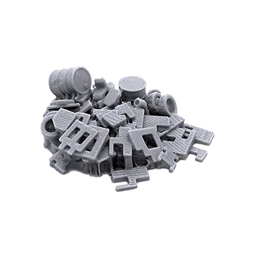 Shanty Rubble by Terrain4Print, 3D Printed Tabletop RPG Scenery and Wargame Terrain for 28mm Miniatures