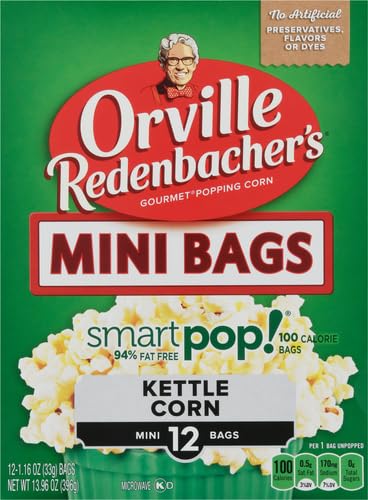 Orville Redenbacher's SmartPop! Kettle Corn Popcorn, 1.16 Oz, 12 Ct