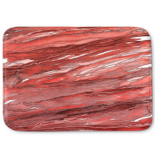 Dia Noche Designs, Bath and Kitchen Floor Mats, Large 36 x 24 in, BR-JuliaDiSanoAgateMagicRustRed2