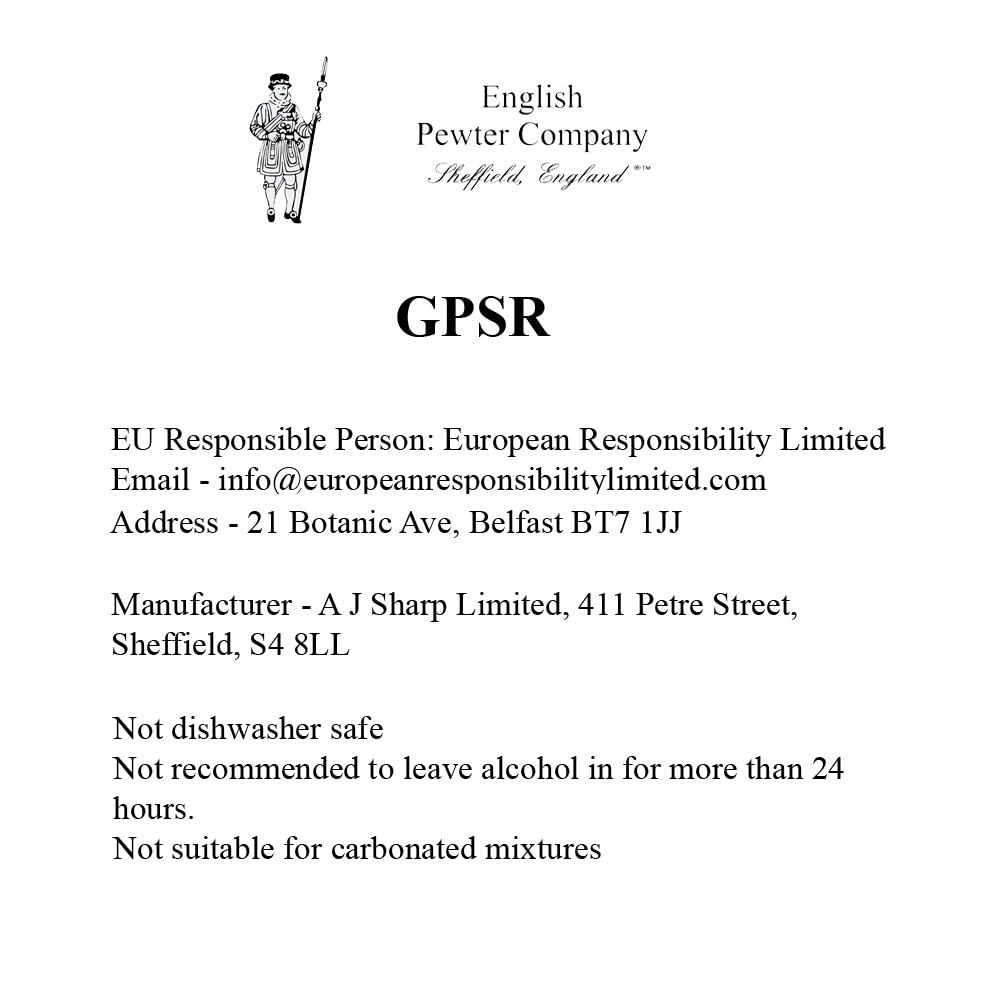English Pewter Company 6oz Traditional Plain Pewter Liquor Hip Flask [SF435]