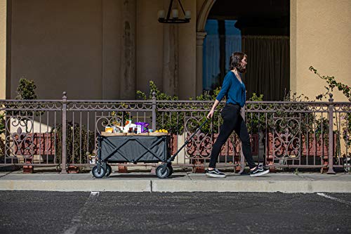 ONIVA - a Picnic Time Brand - Adventure Wagon Folding Wagon - Wagon Cart - Sport Utility Wagon - Beach Wagon Collapsible, (Dark Gray) 35.6 x 18.9 x 21.9