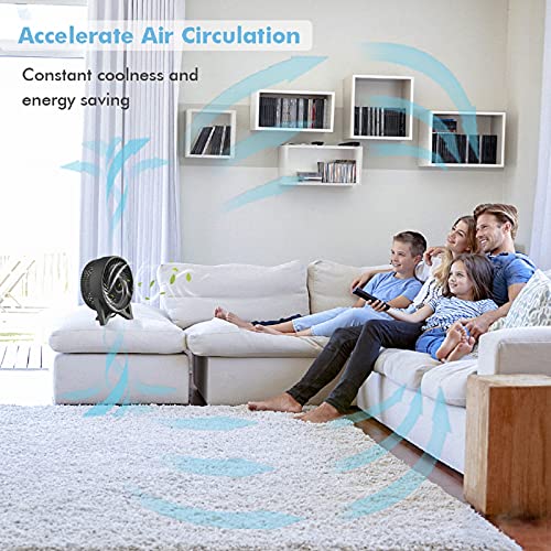 Dr. Prepare Quiet Desk fan, 8 Inch Powerful Table Fan, Small Bedside Fan with 2 Speeds, Portable Personal Cooling Fan for Bedroom Sleeping Tabletop Office Home Kitchen Camping, Black