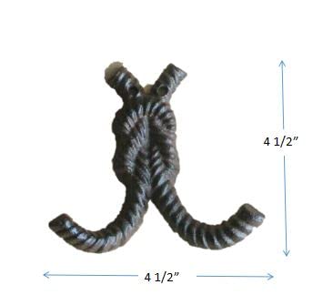 MIDWEST CRAFT HOUSE 5 Cast Iron Coat Hooks Western Country Farmhouse Look