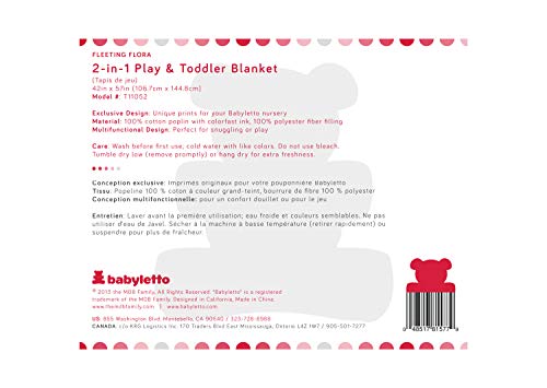 Babyletto Play and Toddler Blanket, Fleeting Flora