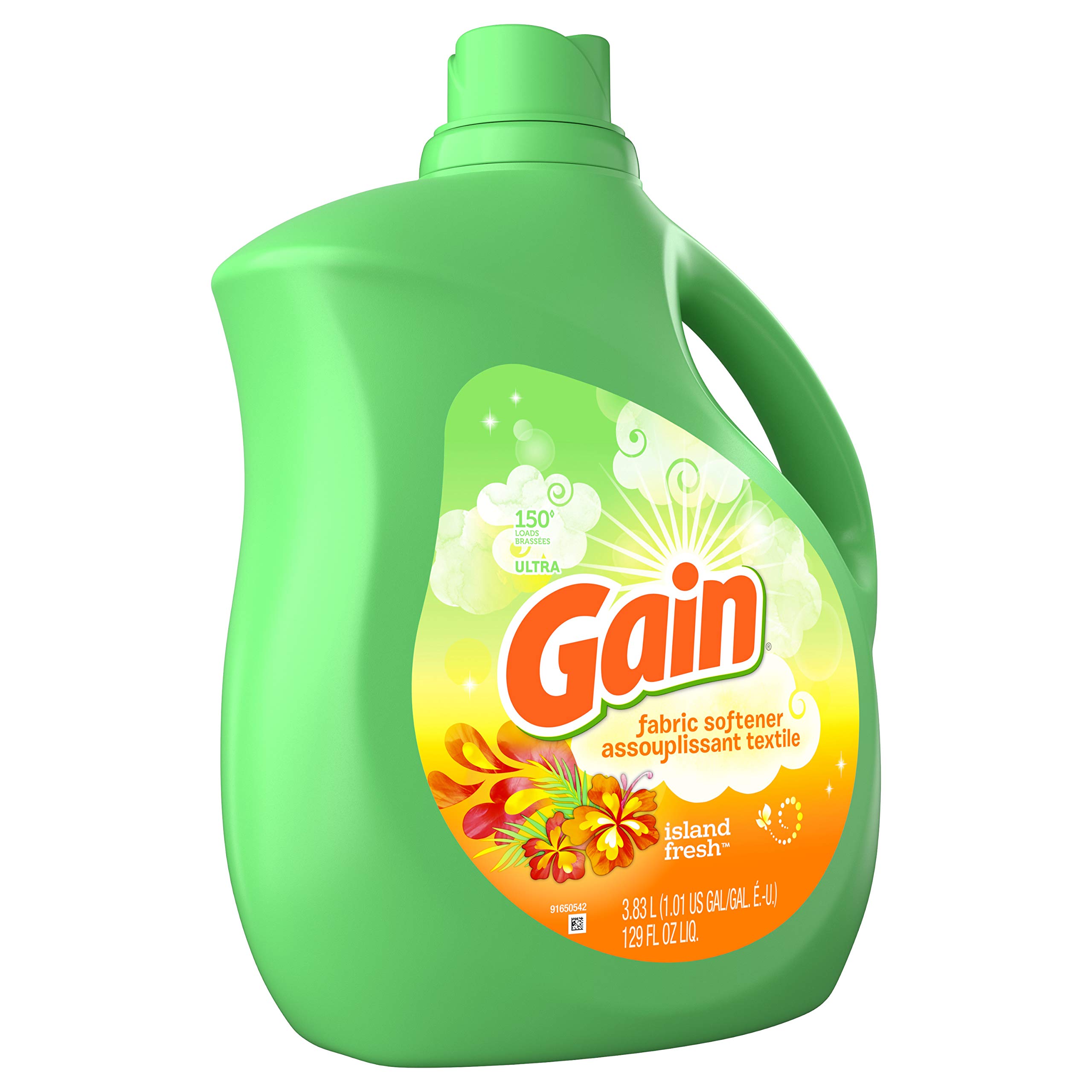 Gain Liquid Fabric Softener, Island Fresh, 150 Loads 129 fl oz