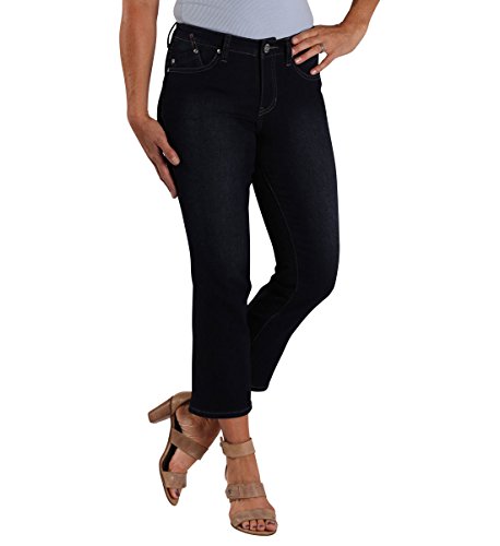 JAG Jeans Women's Lena Straight Ankle Pant, Dark Indigo, 10