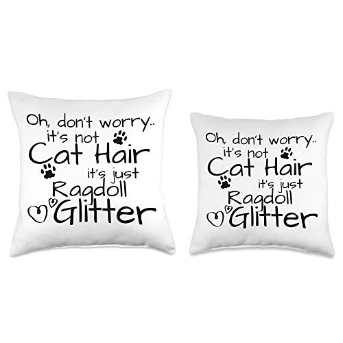 Funny Cat Owner Gifts & Cat Lover Gift Ideas Gift Ragdoll Lover Cat Mom Throw Pillow, 16x16, Multicolor