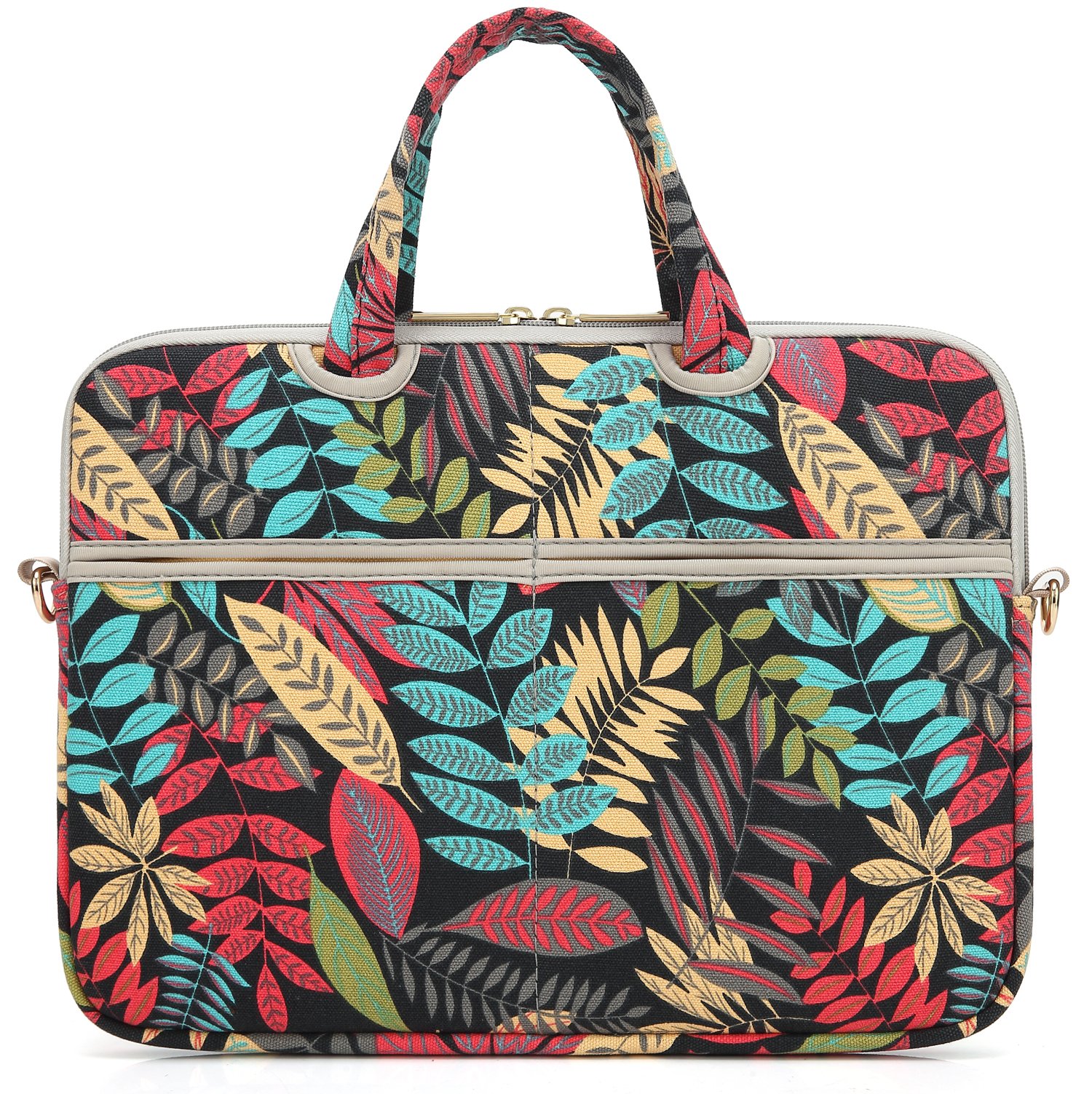 kayond Forest series Black Patten water-resistant Laptop Shoulder Messenger Bag Case Sleeve for 12 Inch 13 Inch Laptop