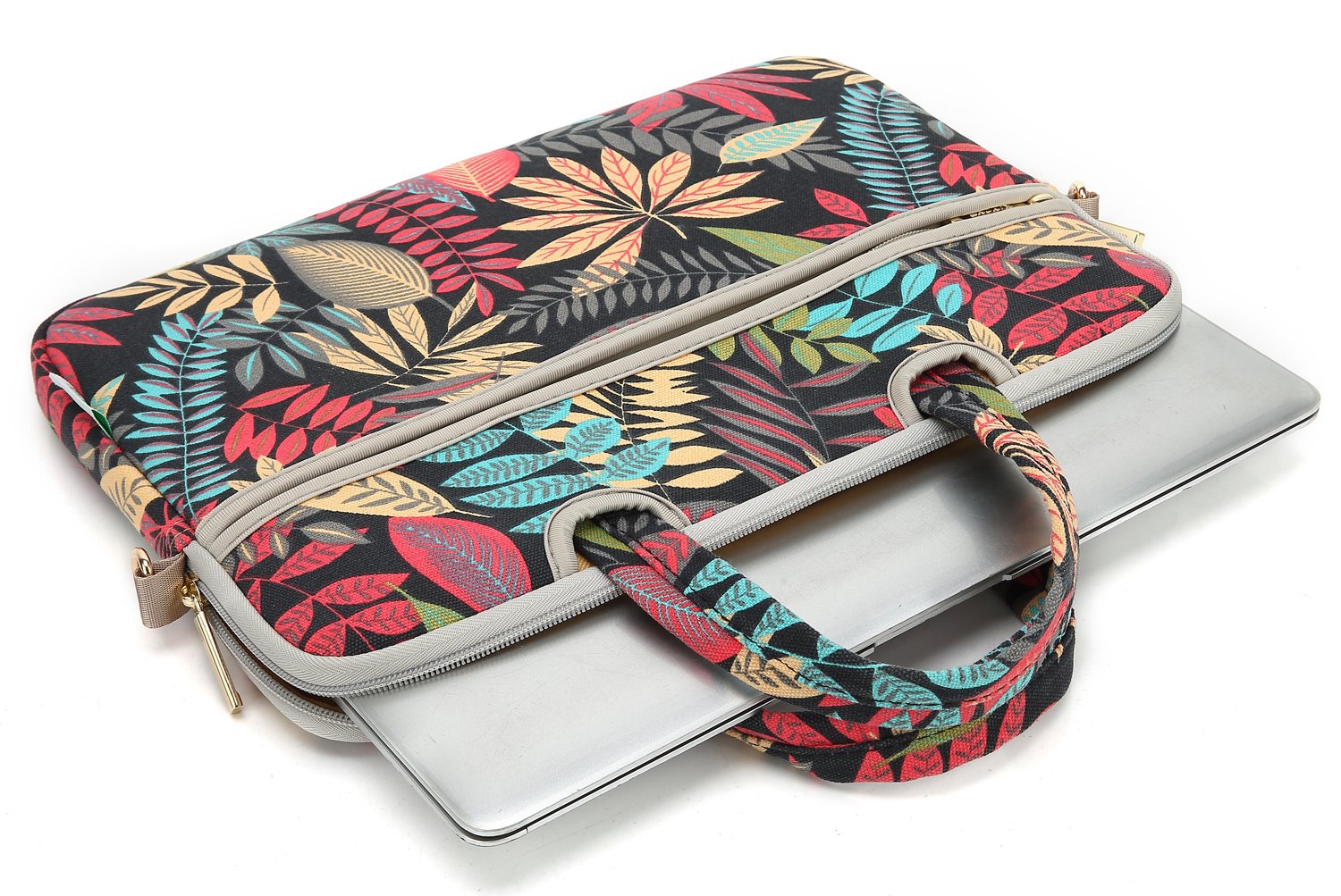 kayond Forest series Black Patten water-resistant Laptop Shoulder Messenger Bag Case Sleeve for 12 Inch 13 Inch Laptop