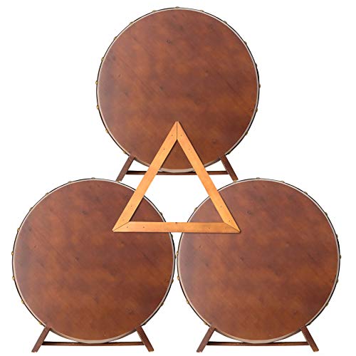 Vintiquewise Wooden Stackable Round Shaped Wine Barrel Wine Rack, 1 Rack