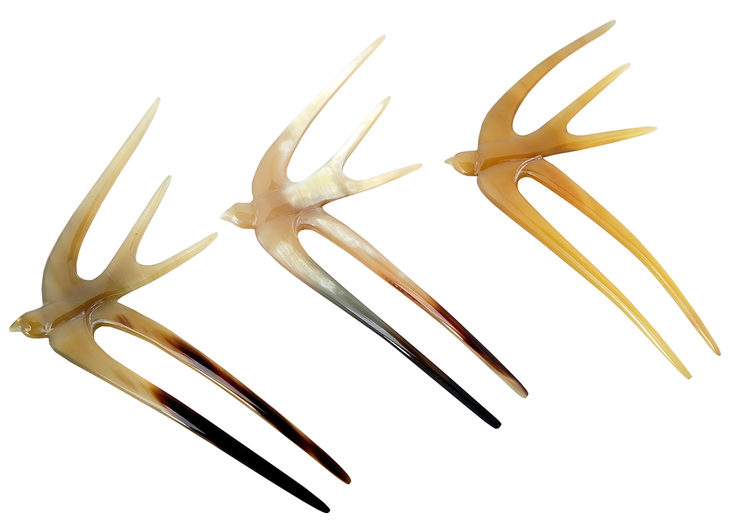 Marycrafts Buffalo Horn Swallow Bird Hair Fork Hair Sticks Accessories Handmade