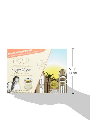 Wolfgang Puck Coffee Single Serve Capsules, Medium Roast, Compatible with Keurig K-Cup Brewers, Rodeo Drive, 24 Count (Pack of 1)