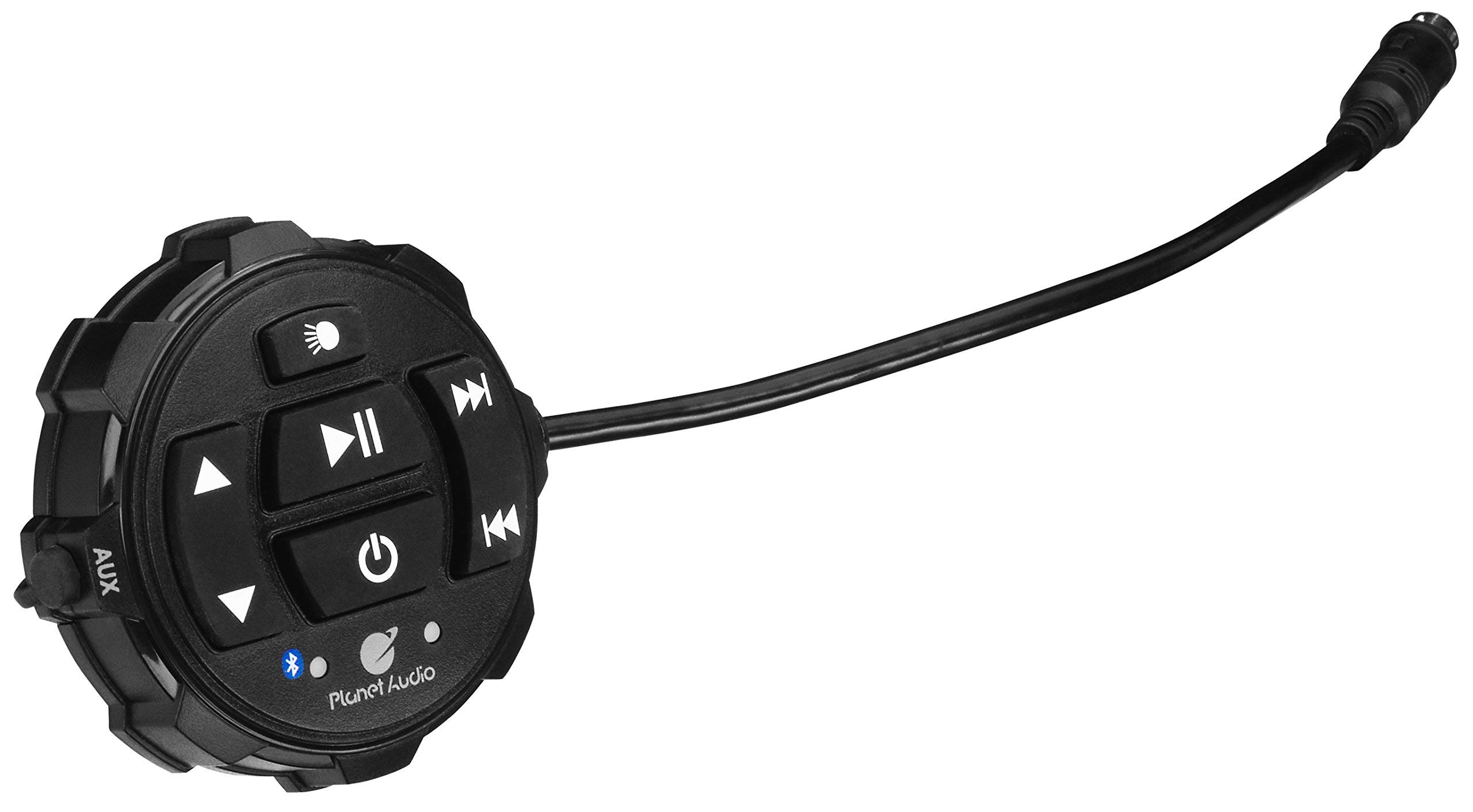 Planet Audio PATV85 ATV UTV Sound System – 8 Inch Speakers, Tweeters, IPX5 Weatherproof, Bluetooth, Amplified, LED Lightbar, Golf Cart Compatible