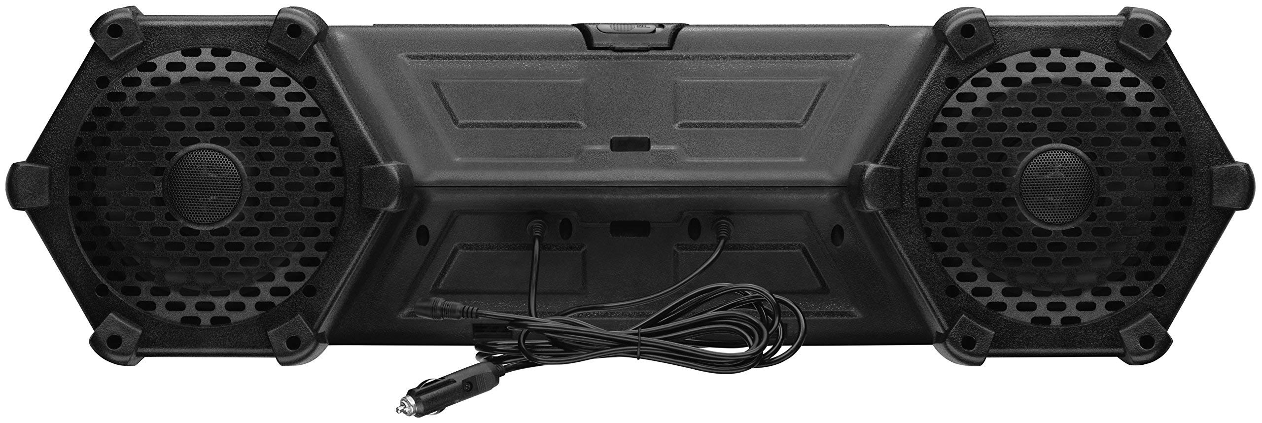 Planet Audio PATV85 ATV UTV Sound System – 8 Inch Speakers, Tweeters, IPX5 Weatherproof, Bluetooth, Amplified, LED Lightbar, Golf Cart Compatible