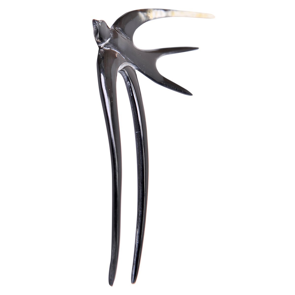 Marycrafts Buffalo Horn Swallow Bird Hair Fork Hair Sticks Accessories Handmade (Style 2)