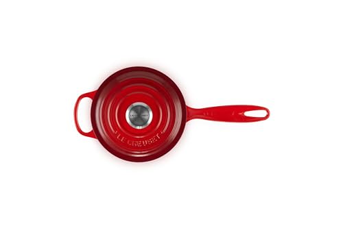 Le Creuset Enameled Cast Iron Signature Saucepan, 1.75 qt., Cerise