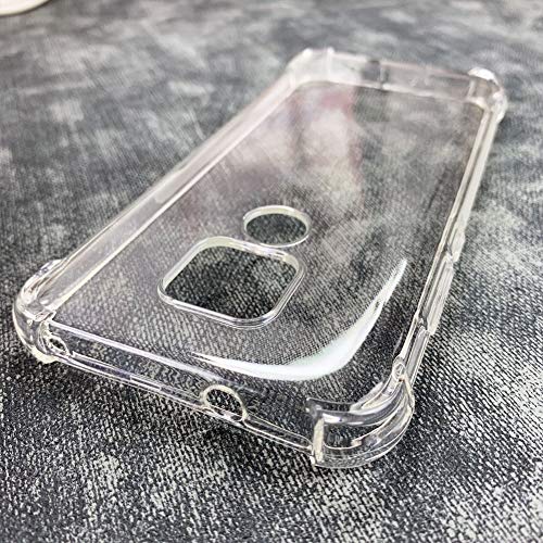 Ytaland for Moto G Play 2021 Case (Not for Moto G Play 2020),with 2 x Tempered Glass Screen Protector. (3 in 1) Crystal Clear Silicone Shockproof TPU Bumper Protective Phone Case Cover