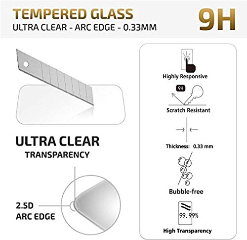 NEW'C [3 Pack] Designed for Samsung Galaxy A32 5G Screen Protector Tempered Glass, Case Friendly Ultra Resistant