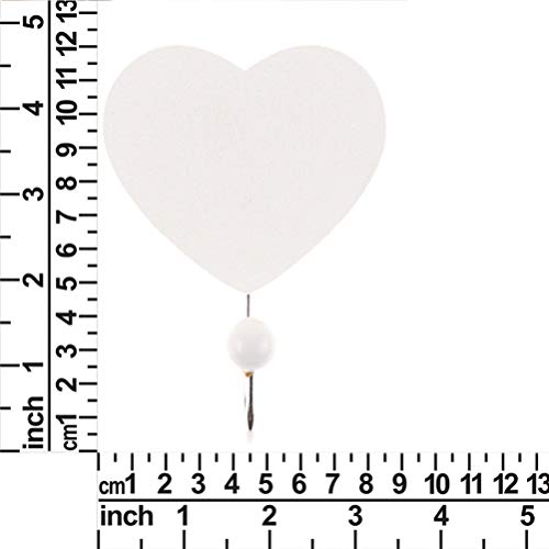 BESPORTBLE 2pcs Heart Shaped Wall Hook Coat Hooks Wall Mounted Coat Rack Closet Hooks Door Hook Hanger Home Organizer White