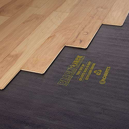 ROBERTS Black Jack Underlayment - 600 sq. ft. Roll - 43" x 167.5' x 2.5 mm