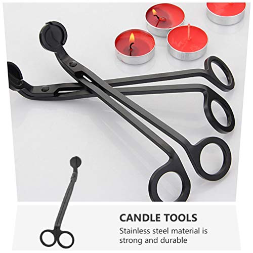 Hemoton Wedding Favors 3pcs Candle Accessory Set Candle Cutter Candle Snuffer Candle Wick Trimmer Candle Wick Dipper Candle Extinguisher for Wedding Valentines Day Holiday
