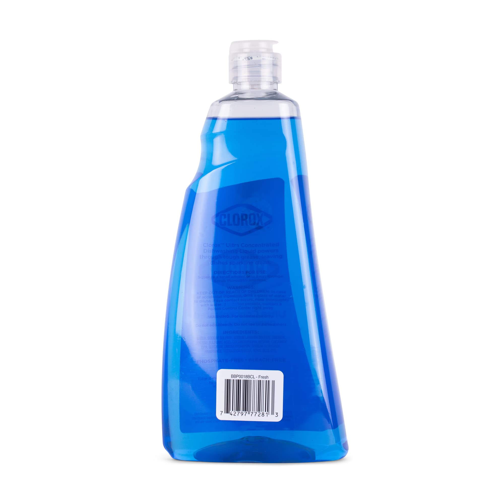 Clorox Liquid Dish Soap | OXY Powered Dishwashing Liquid Cuts Through Tough Grease FAST | Quick Rinsing formula Washes Away Germs | A Powerful Clean You Can Trust, Fresh Scent, 6-Pack