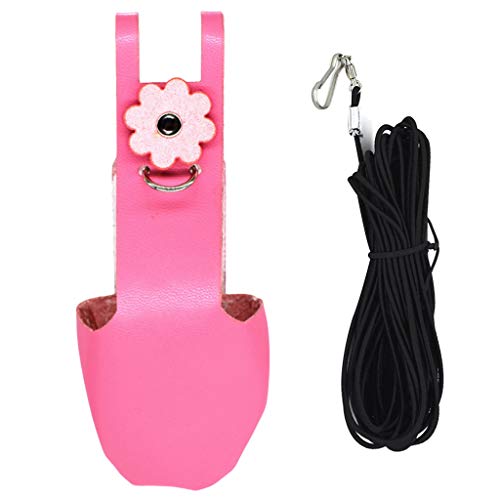 Hibye Bird Parrot Velvet Leather Diaper with Leash Harness Rope Cockatiel Pigeons Flight Suit Clothes Feces Pocket Training Adjustable Pet Supplies