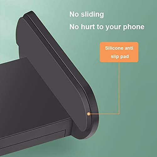Phone Holder for Desk,Angle Height Adjustable 360 Rotation Cell Phone Stand(Black)