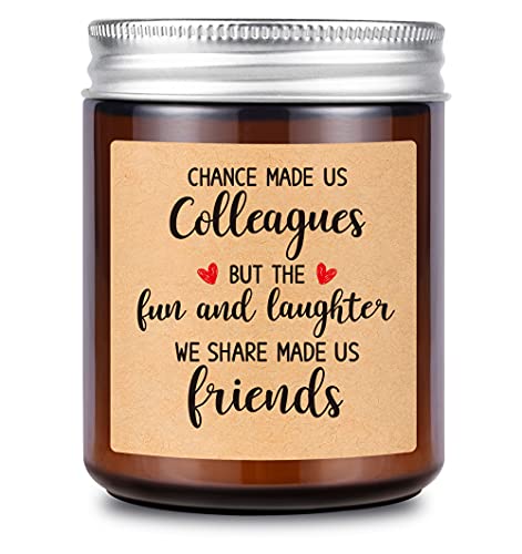 Coworker Leaving Gifts - Chance Made Us Colleagues - Friendship Gifts for Female Friends, Birthday Gifts for Coworkers - Going Away, Goodbye, Farewell Gifts (Brown)