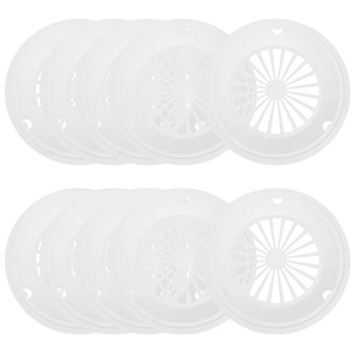 YARNOW Reusable Plastic Paper Plate Holder 10.6 inch Round BBQ Paper Plate Trays Multicolor Lightweight Plate Support Outdoor Picnic Supplies