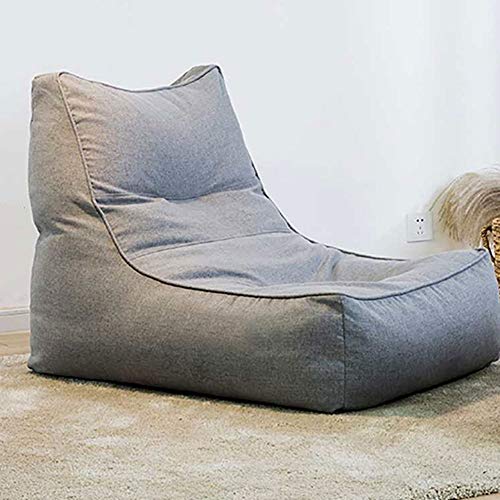 WSZJJ Large Lazy Sofa Cover Without Padding Recliner Seat Bean Bag Sofa Bean Bag Cover Living Room (Color : B)