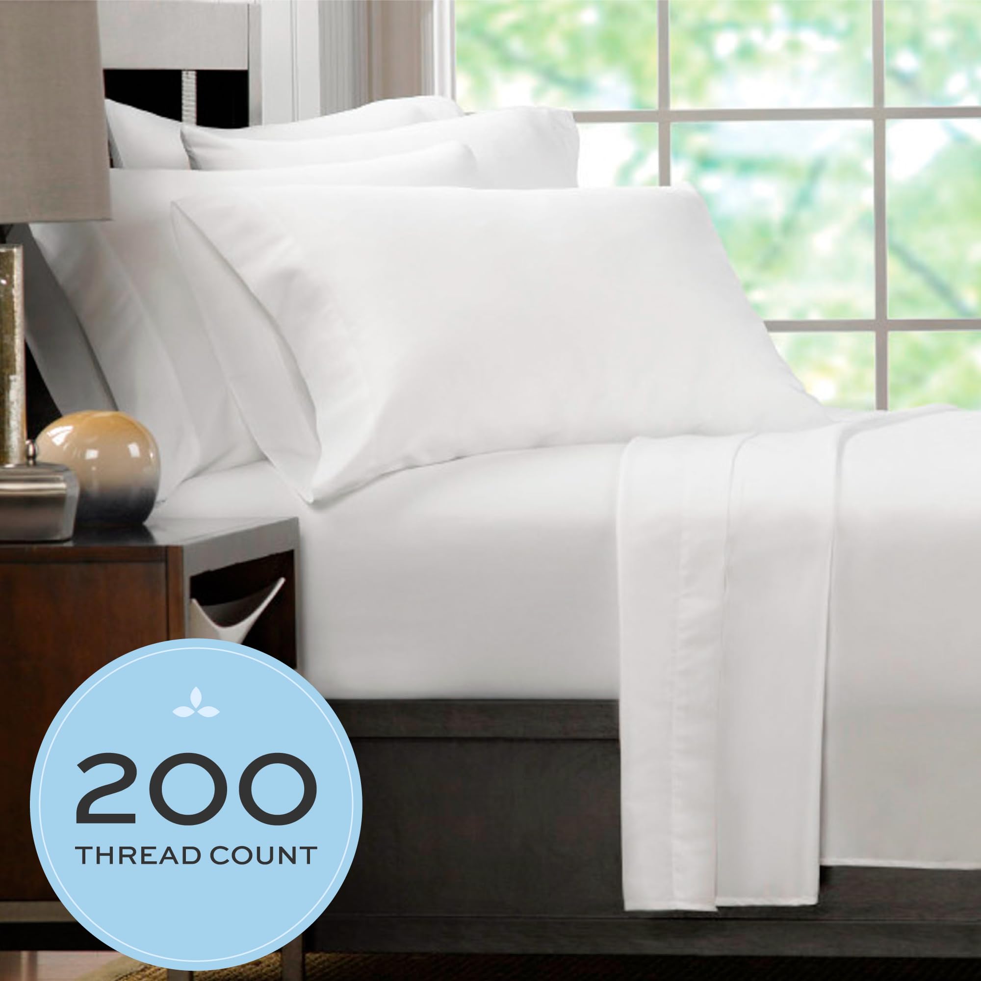 White Classic White Cotton Pillow Cases Standard Size Set of 12, Heavy Weight Quality Pillowcase with T-180 Thread Count, Elegant Double Stitched Tailoring Pillowcases, Pillow Covers 20x30 Inch