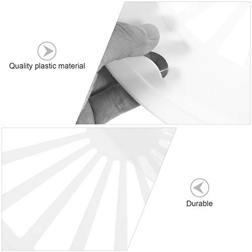 YARNOW Reusable Plastic Paper Plate Holder 10.6 inch Round BBQ Paper Plate Trays Multicolor Lightweight Plate Support Outdoor Picnic Supplies