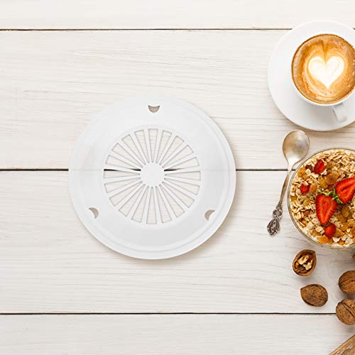 YARNOW Reusable Plastic Paper Plate Holder 10.6 inch Round BBQ Paper Plate Trays Multicolor Lightweight Plate Support Outdoor Picnic Supplies