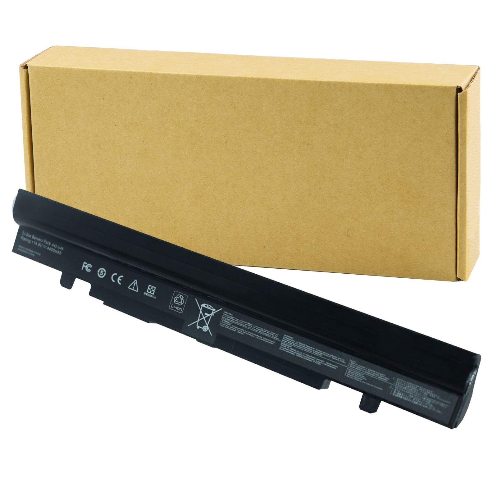 Futurebatt 5200mAh Battery for Asus U56 U46 U46E U46J U46S U56E U56J U56S Fits A32-U46, A42-U46