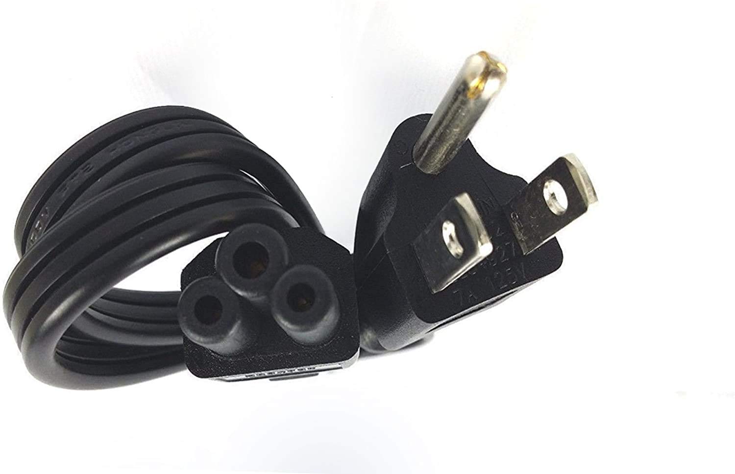 Dell 3 ft NEMA 5-15P to C5 AC Power Adapter Laptop Cord Cable K260C