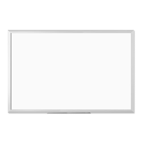 U Brands Magnetic Dry Erase Board, 35"x23", Silver Aluminum Frame